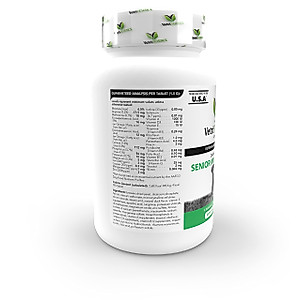 VetriScience Canine Plus Senior Multivitamin for Dogs, Chewable Tablet â€“ Senior Dog Multivitamin with 25+ Key Nutrients, Vitamins and Minerals for Dogs, Homemade and Raw Diets