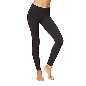 HUE womens Cotton Ultra With Wide Waistband, Assorted leggings pants, Black, Medium US