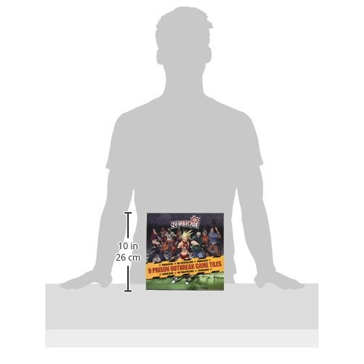 CMON Zombicide Season 2: Prison Outbreak 9 Double-Sided Game Tiles - Enhance Your Zombie Apocalypse Experience! Cooperative Strategy Game, Ages 14+, 1-6 Players, 1 Hour Playtime, Made