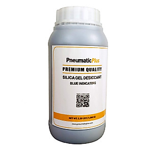 PneumaticPlus SDD450-N04F in-Line Desiccant Air Dryer 1/2" NPT - Metal Bowl w/Large Dome, 1 Quart Blue Desiccant Bead