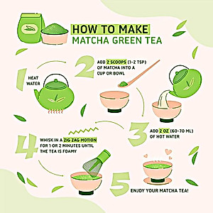 ARTDOU Golden Bamboo Matcha Green Tea Whisk Chasen, Matcha Stirrer Traditional Japanese Tea Whisk for Making Matcha Powder 茶道具 茶筌 茶筅 茶せん 100本立