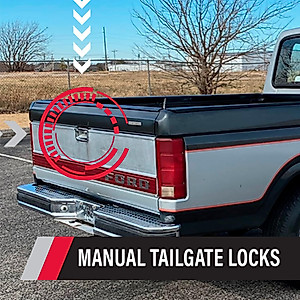 Pop & Lock PL2300 Black Manual Tailgate Lock (Works only with Factory Steel Handle)