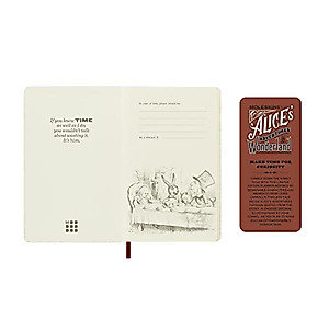 Moleskine Limited Edition Alice In Wonderland 12 Month 2023 Weekly Planner, Hard Cover, Pocket (3.5" x 5.5"), Rabbit