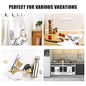 Homento Funny Kitchen Towels-Golden Inspired Gifts for Women,Golden Merchandise Towels Set,Funny Novelty Hand Towels for Girls Night-Unique Birthday Gift for Mom Best Friend,House Warming Gifts Idea
