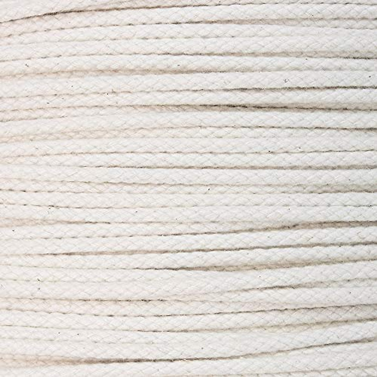 West Coast Paracord Diamond Braid Cotton Rope - All-Purpose Natural Sash Cord - Durable and Lightweight (250 Feet, 5/32 Inch)