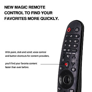 AN-MR650A AN-MR19BA AN-MR20GA Voice Magic Remote Control Replacement fit for LG Smart TV UN85 UN81 UN80 UN74 UN73 UN71 B7 B7A C7 E7 G7 W7 W8 B9 C9 E9 W9 NANO99 NANO97 Series