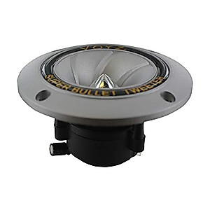 VOYZ 400 Watts Max Power Speaker Tweeter - 3.5” Piezo Super Horn Tweeters with Aluminum Diaphragm and High Temperature Voice Coil - 4-8 ohms for Speaker Box or Sound Project 1 Pair (2pcs) (PET-1918)