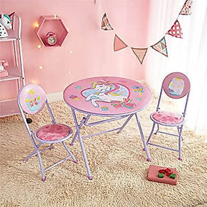 Idea Nuova JoJo Siwa 3 Piece Table and Chair Set, Multicolor