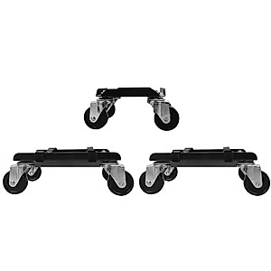 MaxxHaul 50859 Snowmobile Moving Dolly Set, 1500lbs Load Capacity V-Slide Anti-Slip Rubber Pads Straps Firmly Attaching on Skis