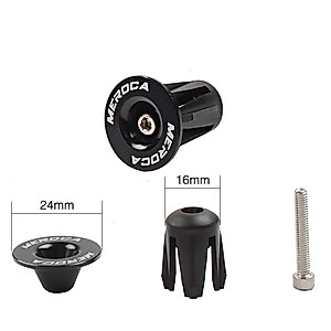 1 Pair Aluminum Bike Handlebar End Plugs Expanding Locking Bar End Caps for Road Bike Mountain Bike MTB BMX Fixie Bar End for Handlebar Grip (Red)