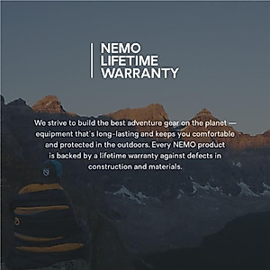 NEMO Sonic Down Mummy Sleeping Bag - Long - Goodnight Gray/Goldfinch