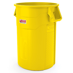 Suncast Commercial Products 55 Gallon Utility Trash Can, Blue, TCU55BL