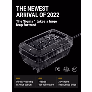 HULKMAN Sigma 1 Car Battery Charger, 1A 6V/12V Automatic Smart Trickle Charger, Battery Maintainer, and Desulfator with Intelligent Interface