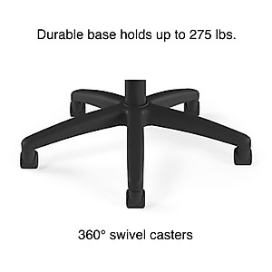 STAPLES Carder Mesh Back Fabric Computer and Desk Chair, Black, 2/Pack (59236-CCVS)