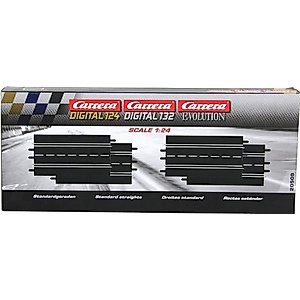 Carrera 20509 Standard Straights Track Extension Pack for Digital 124/132, Evolution Slot Car Race Set (4 pcs)