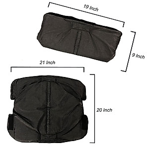 Funlife Warm Winter Hand Muff for Stroller,Waterproof Anti-Freeze Fingerless Glvoes for NYC Winter,Black