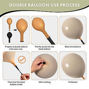 Double Stuffed Neutral Beige And White Sand Balloons Garland Blush Ivory Apricot Balloons Cream White Sand Balloons Arch Kit For Baby Shower Gender Reveal Birthday Boho Party Decorations