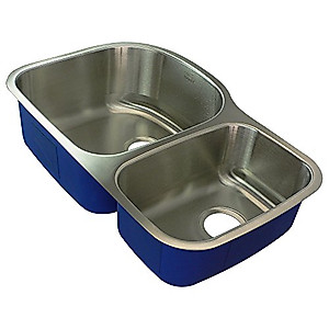 Transolid MUDD32219 Kitchen Sink, 32-in x 21-in x 9-in, Stainless steel