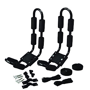 Attwood 11441-4 Kayak J-Style Roof Rack Carrier Kit, One Size