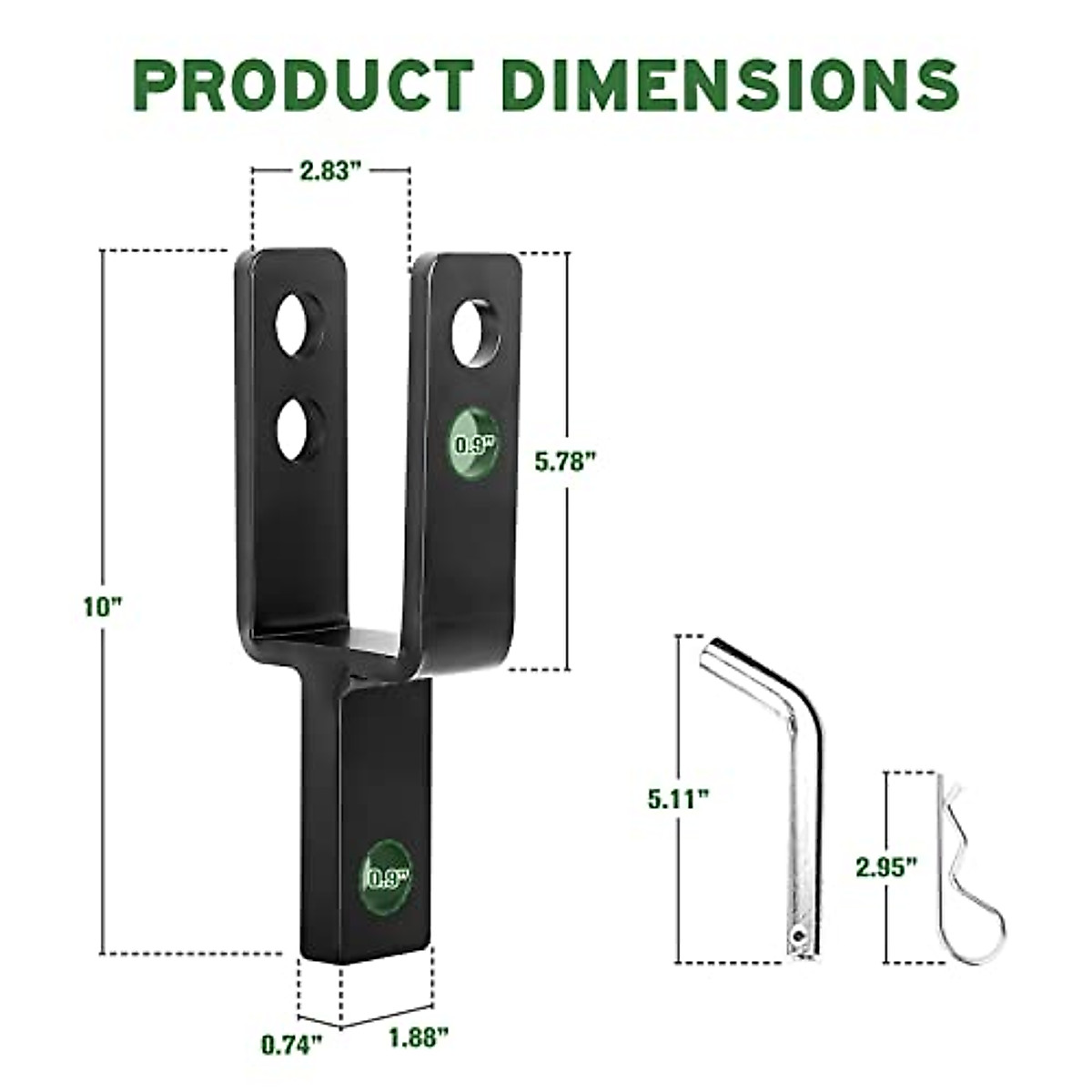 EBESTTECH 1PC Quick Hitch Adapter Bracket fit for Category 1 Quick Hitch Used to Adjust Top Link Bracket Movements Adjustable Top Bracket Hitch Adapter