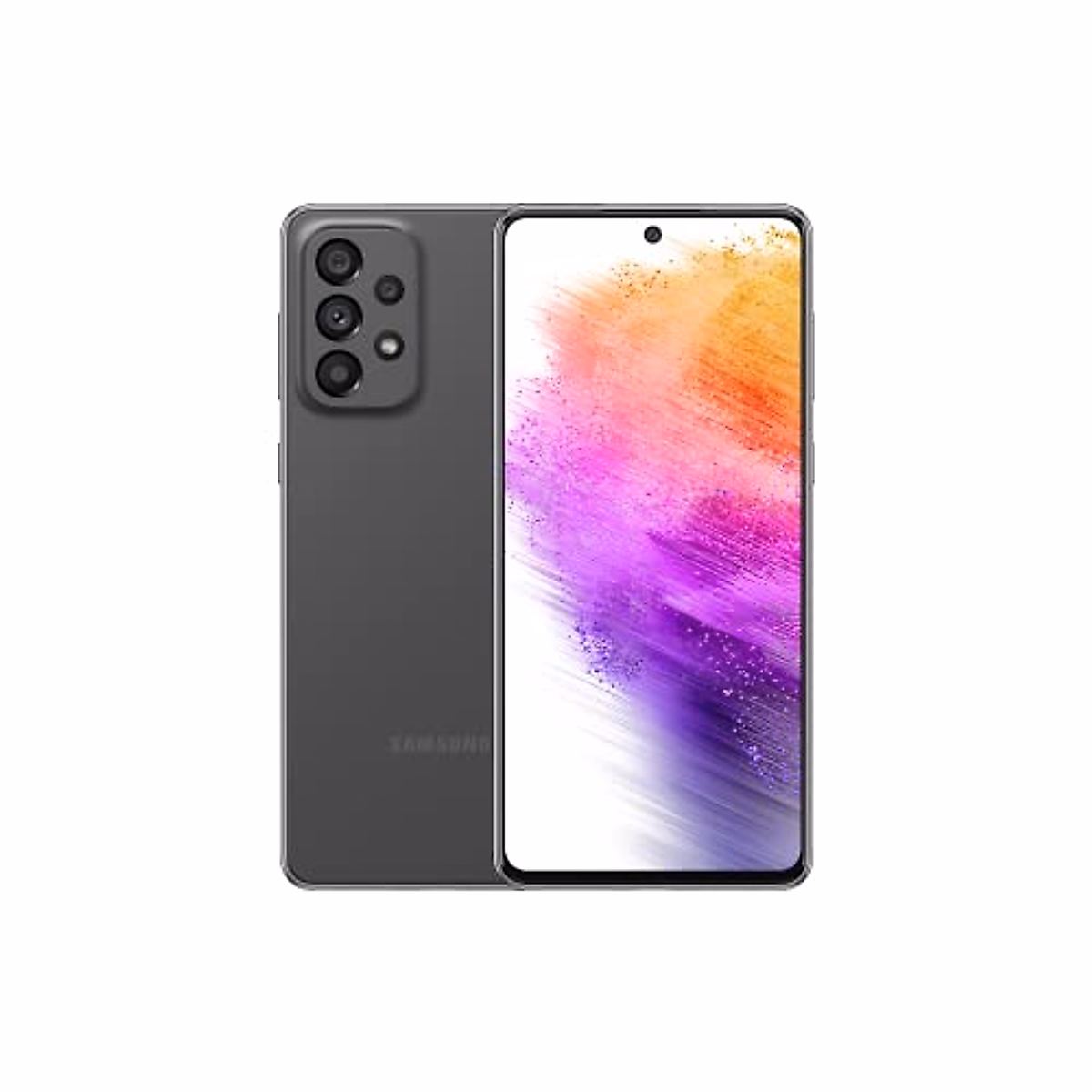 SAMSUNG Galaxy A73 5G Dual A736B 128GB 8GB RAM Factory Unlocked (GSM Only | No CDMA - not Compatible with Verizon/Sprint) – Awesome Grey