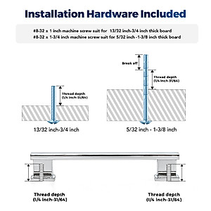 JOY DECOR 10 Pack Polished Chrome Cabinet Pulls Kitchen Handles for Cabinets 6 Inch Length with 5 Inch Hole Center Kitchen Cabinet Door Handles for Kitchen Cabinets and Dresser Drawers