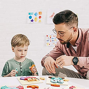 Wooden Puzzles for Toddlers, 6 Pack Animal Puzzles Toys Wooden Puzzles for Toddlers Kids 1-3, Montessori Educational Fine Motor Skill Early Learning Educational Gift for Boys Girls Ages 1 2 3 4 5 6