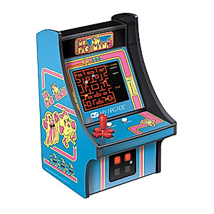 My Arcade Micro Player Mini Arcade Machines: Bubble Bobble and Ms. Pac-Man Video Games, Fully Playable, 6.75 Inch Collectibles, Color Displays, Speakers, Volume Buttons, Headphone Jacks - Electronic Games