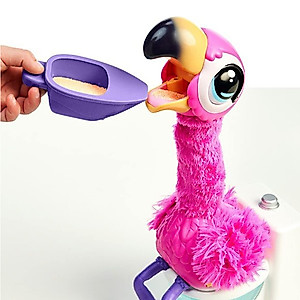 Little Live Pets Gotta Go Flamingo | Interactive Plush Toy That Eats, Sings, Wiggles, Poops and Talks (Batteries Included) | Reusable Food. Ages 4+, Multicolor (26222)