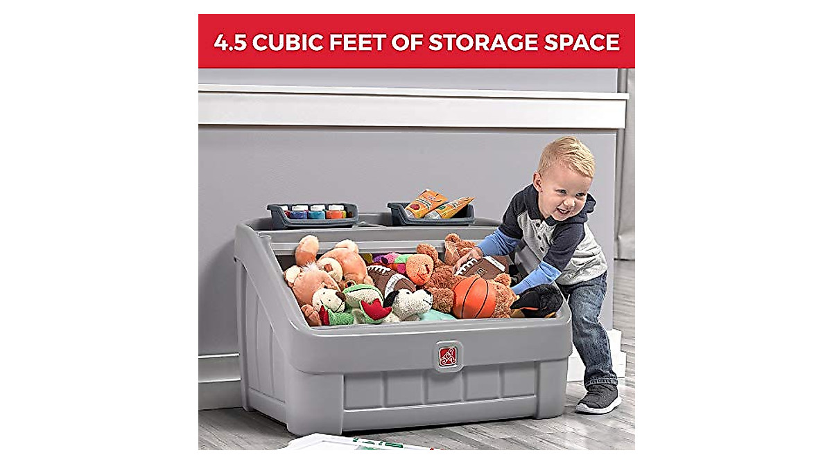 Step2 2-in-1 Toy Box: Fun Storage & Art Space