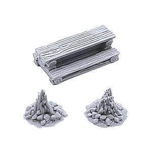 EnderToys Traveler's Camp II by Printable Scenery, 3D Printed Tabletop RPG Scenery and Wargame Terrain 28mm Miniatures