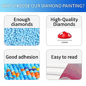 DIY 5D Diamond Painting by Number Kits for Adults and Kids, 16"X12" WINI The Poh Round Full Drill Crystal Rhinestone Embroidery Cross Stitch Arts Craft Canvas for Home Wall Decor
