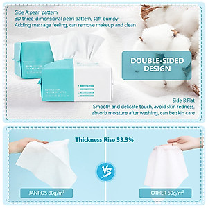 Dry Wipes For Baby,Wet Use Water Wipes,Suitable As Diaper Wipes,JANROS Clean Face Towels Disposable,Upgraded Thickened Disposable Washcloths For Adults,Hypoallergenic Makeup Remover Wipes-3 Packs
