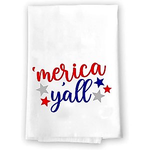Memorial Day 4th of July Summer Home Decor Decorative Kitchen and Bath Hand Towels | American Flag | Spring Fall Accents | Red White and Blue Towel Home Holiday USA Decorations