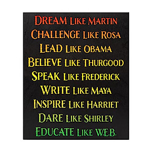 JennyGems Black History Month Gifts, Black History Month Decorations, African American Wall Art, Black History Sign Decor, Influential People in History, 10x12 Wood Sign, Made in USA