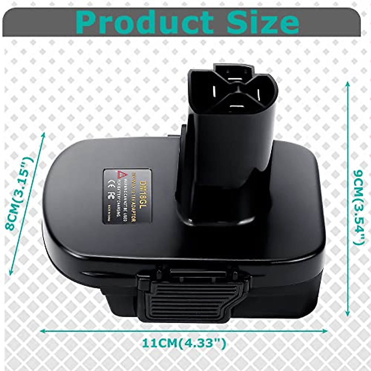 DM18GL Battery Adapter for Milwaukee 18V and for DeWalt 18V Lithium Battery Convert to only for Craftsman 19.2 Volt Battery（Can't for 20V Battery