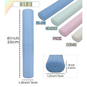 SietDESEO 4 Pack Toothbrush Travel Case, Portable Breathable Toothbrush Holder for Travel Business Camping School Toothbrush Case