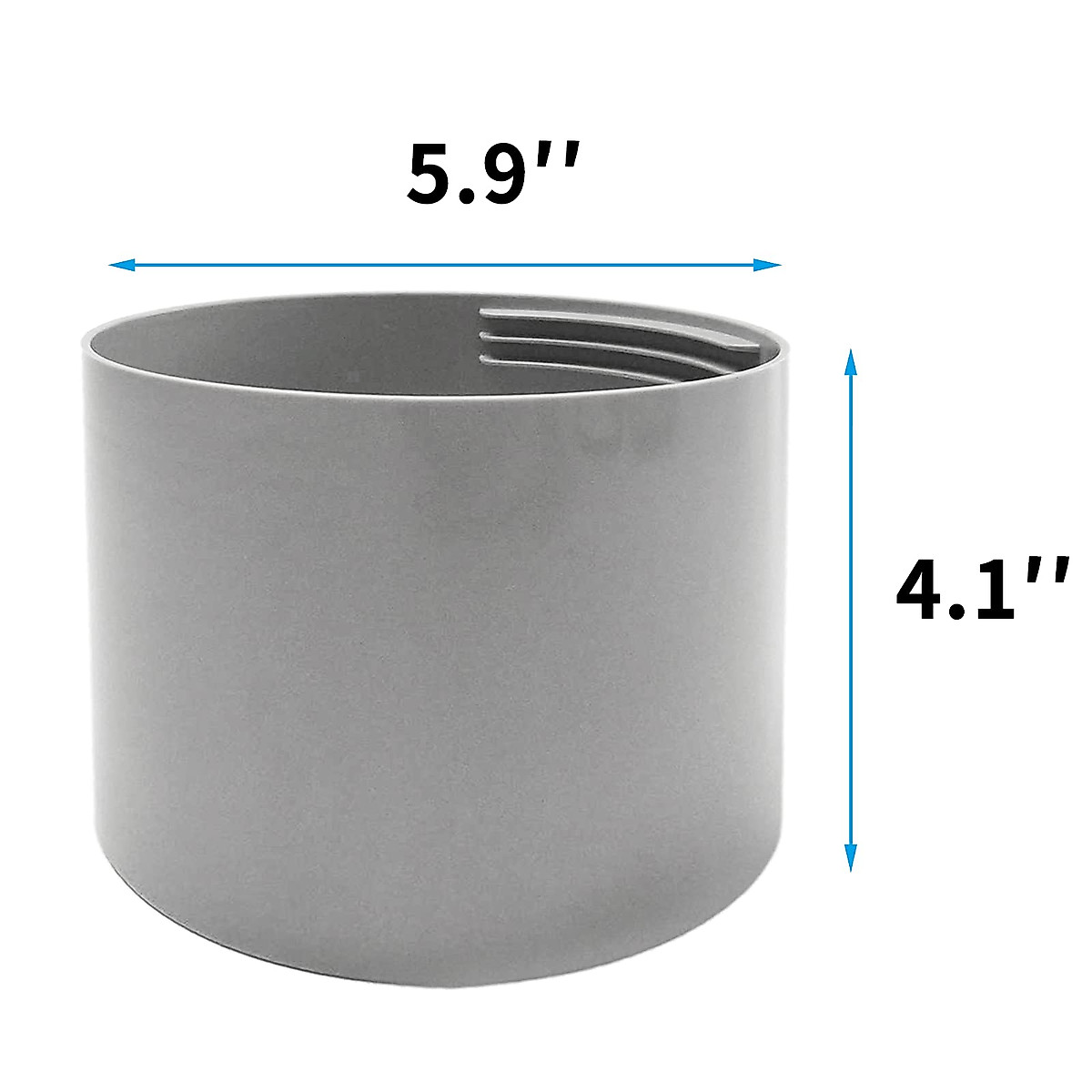 Qualward Air Conditioner Hose Extention Coupler 5.9 Inches, Portable AC Exhaust Vent Hose Connector Coupling Universal Fits Clockwise and Counter-Clockwise Thread Hose