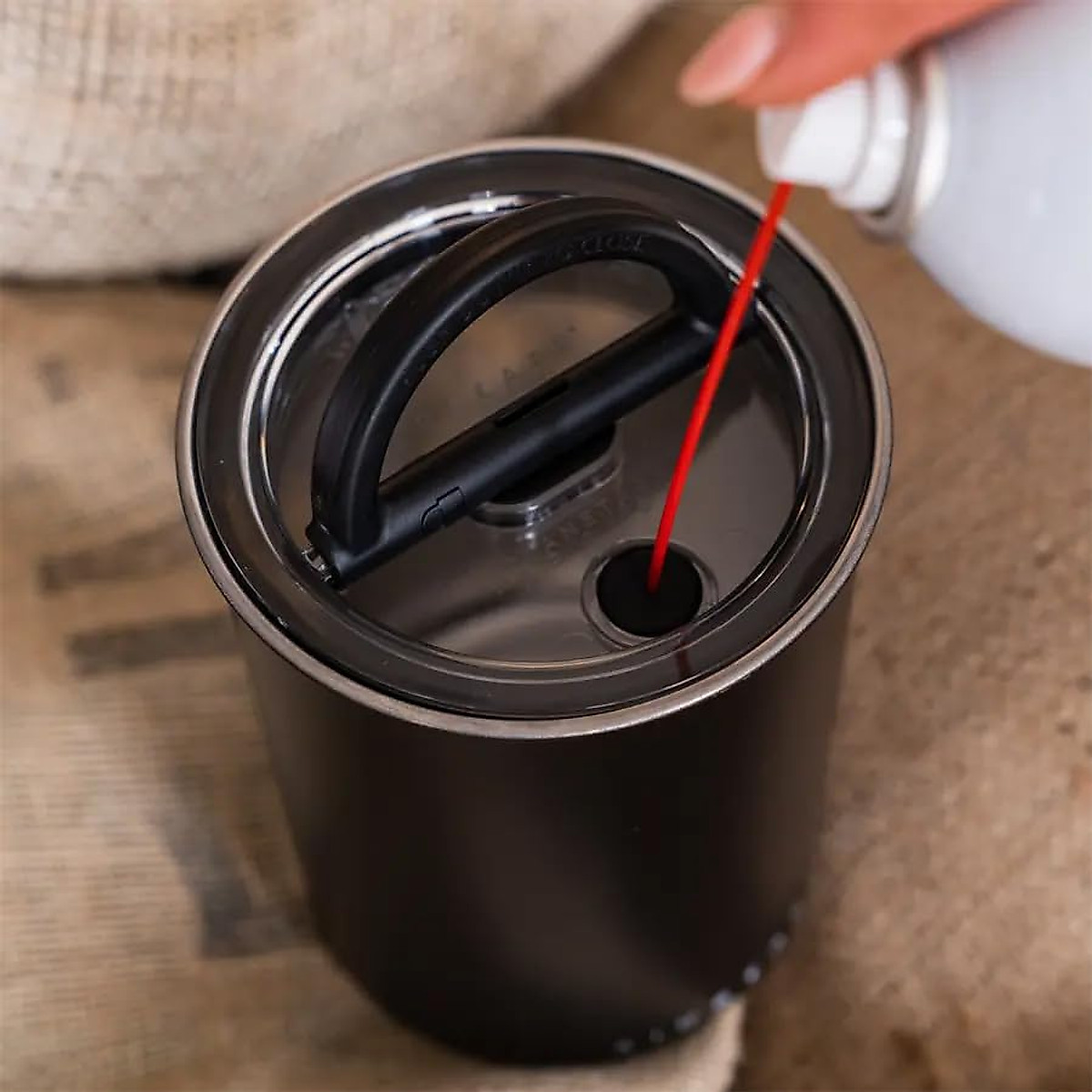 Airscape Inner Lid Upgrade with Fresh Port and Degassing Valve - Fits Small and Medium Stainless Steel Airscape - Extend Freshness with Argon Flush Inert Gas Insertion Valve and Off Gas Umbrella