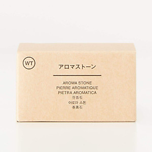 MUJI 02868284 Aroma Stone with Plate, White