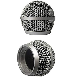 Bolymic New Replacement Ball Head Mesh Microphone Grille for Shure PG58 Microphone Mikrofon 2 PCAK