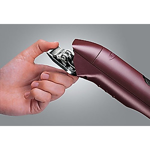 Andis 22685 Professional UltraEdge Super 2-Speed Detachable Blade Clipper – Rotary Motor with Shatter-Proof Housing, Runs Calm & Silent, 14-Inch Cord - For All Coats & Breeds - 120 Volts, Burgundy
