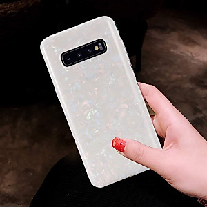 J.west Galaxy S10 Plus Case, Luxury Sparkle Glitter Cute Phone Case Girls Women Pretty Design Translucent Clear Slim TPU Soft Rubber Silicone Cover Protective Case for Samsung Galaxy S10 Plus Colorful