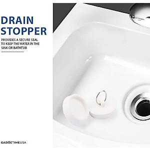 Gadgetime USA 5 Pieces Bathtub Stopper - Five Sizes - Pool Plugs - Shower Rubber Drain for Kitchen, Bathtub, Sink, Pool & Laundry