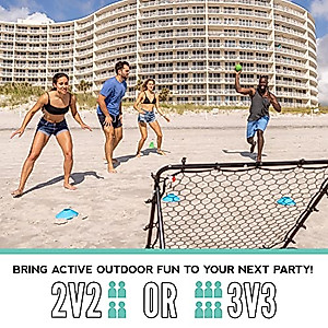 Franklin Sports Backlash Outdoor + Backyard Game - 4 to 6 Player Target Net Game - Perfect for Beach, Backyard + Tailgate - Includes (1) Target Net, (1) Mini Ball, Boundary Cones and Carry Bag
