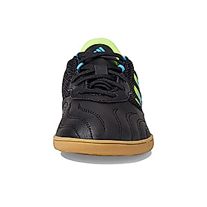 adidas Copa Sense.3 Indoor Sala Soccer Shoe, Black/Bright Cyan/Team Solar Yellow, 4.5 US Unisex Big Kid