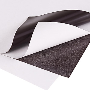 Mr. Pen- Adhesive Magnetic Sheets, 8" x 10", 4 Pack, Magnetic Sheet, Magnetic Paper, Magnet Paper Sheets, Magnetic Sheets with Adhesive Backing, Flexible Magnetic Sheet, Photo Magnets, Magnet Sheet