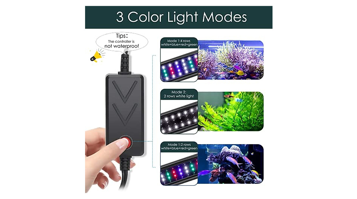 AQQA Full Spectrum LED Aquarium Light for Freshwater Plants