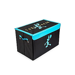 Space Jam: A New Legacy Tune Squad Collapsible Storage Bin Organizer with Lid | Fabric Basket Container with Handles, Cubby Closet Organizer | Sports Basketball Gifts And Collectibles