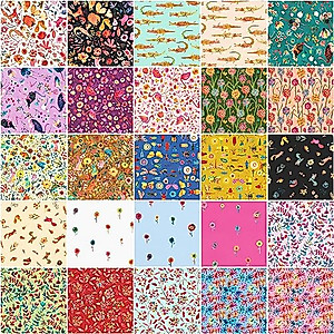 Subhashini Narayanan Flora & Fun Roll Up 40 2.5-inch Strips Jelly Roll Robert Kaufman RU-1186-40